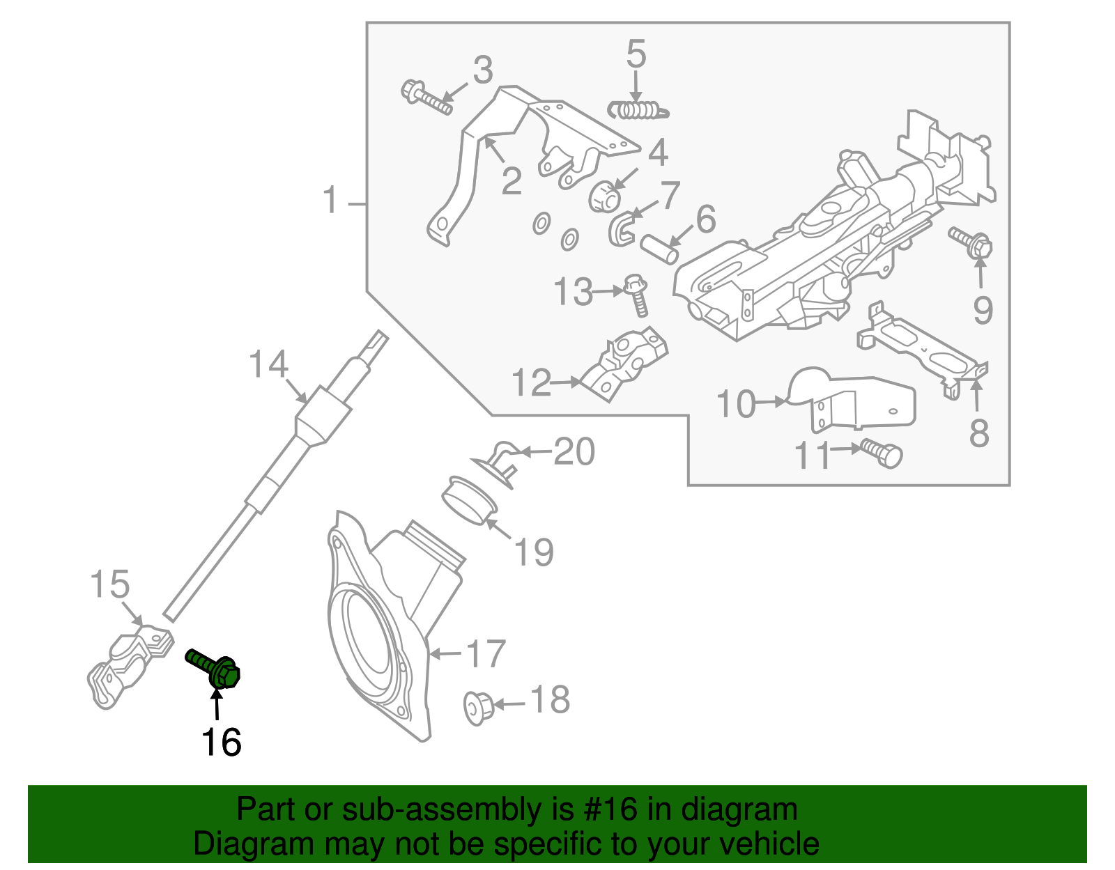 1994-2020 Infiniti Joint Assembly Lower Bolt 48935-4P00A | Grubbs ...