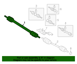 2016-2019 Hyundai Sonata Axle Assembly 49501-E6050-SJ | OEM Parts Online