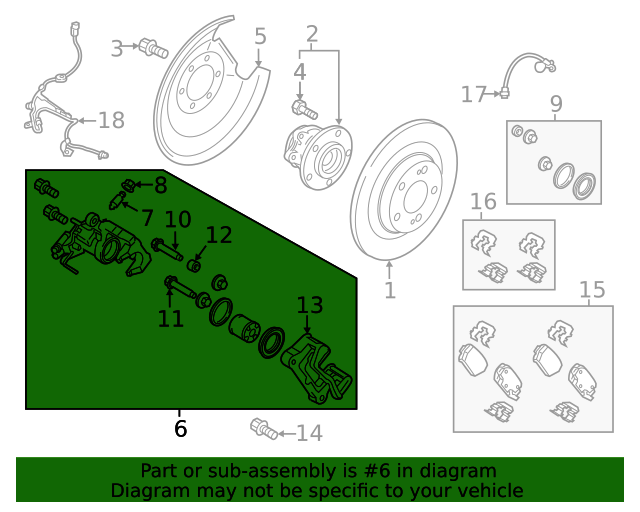2018-2023 Mitsubishi Eclipse Cross Caliper Assembly 4605B674 | OEM ...
