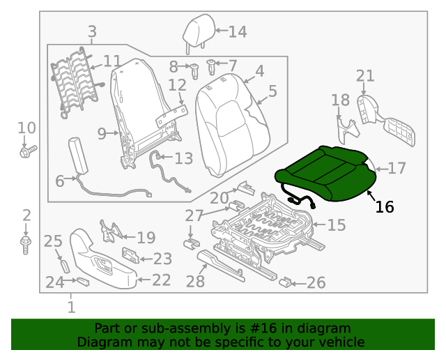 KB8D-88-111-2A - Cushion Cover - 2017-2018 Mazda CX-5 | MazdaSwag