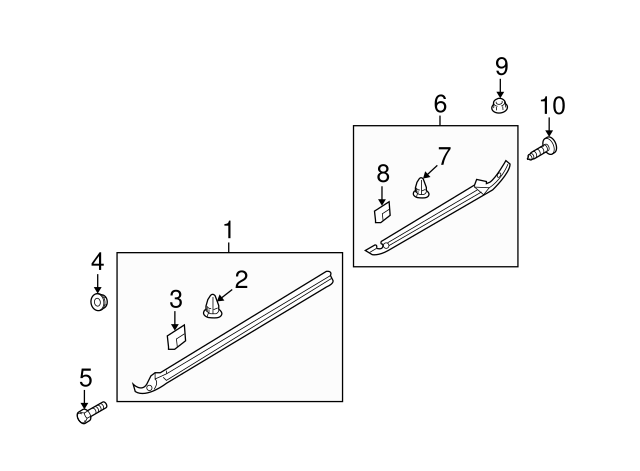 87752-1F000 - Front Rocker Molding 2005-2010 Kia Sportage | Kia.Parts Store