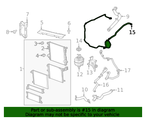 2018-2023 Jeep Wrangler Reservoir Hose 68280797ac | TascaParts.com