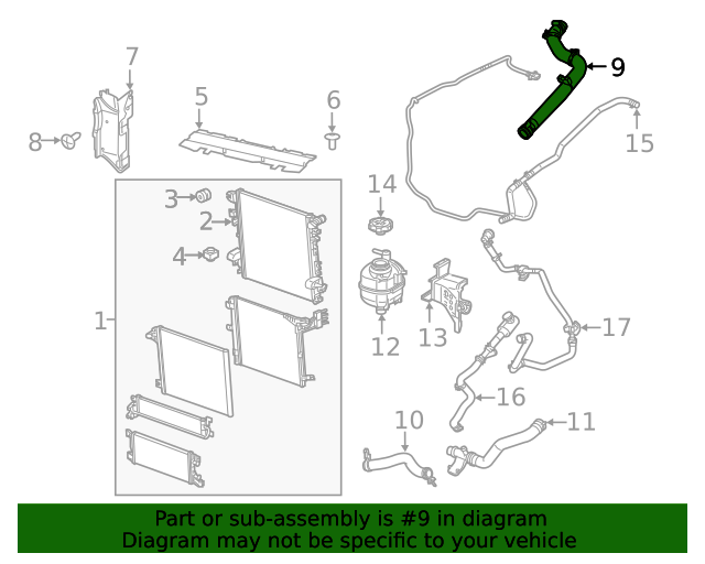 Upper Hose 68280781AD | TascaParts.com