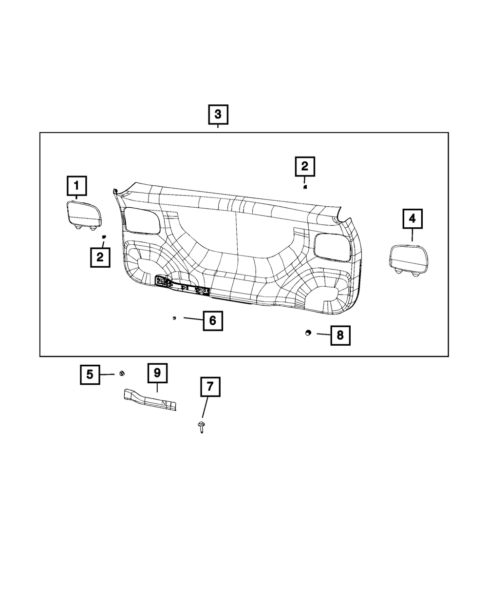 2020-2023 Jeep Cherokee Lift-Gate Panel 6AV27DX9AF | Mopar eStore