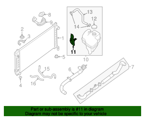 2013-2023 Nissan Reservoir Assembly Bracket 21745-3TA0A | Nissan Parts Plus