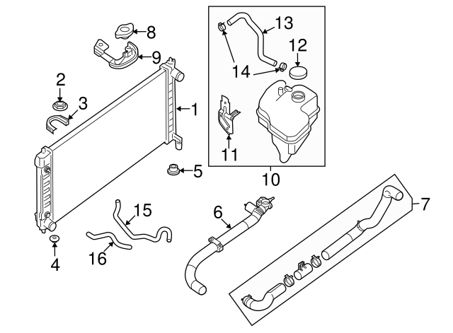 2015-2024 Nissan Radiator Assembly Upper Insulator 21506-4RA0A ...