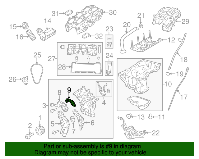 2012-2018 Jeep Cross Over Pipe Gasket 68083133AB | TascaParts.com