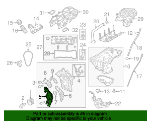 2012-2018 Jeep Water Pump 68079412AE | TascaParts.com
