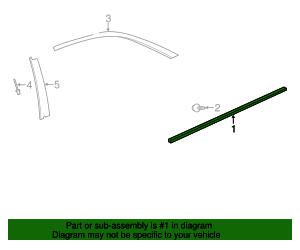 22970644 - OEM GM Belt Molding | GMPartsCenter.net | GM Parts Center