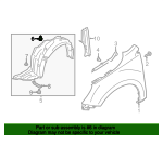 2011-2019 Subaru Fender Liner Clip 909140065 | Subaru Parts Store