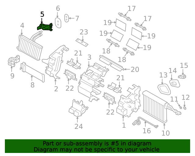 2019-2024 Subaru Ascent Heater Core Clamp 72182XC00A | Subaru Parts Store