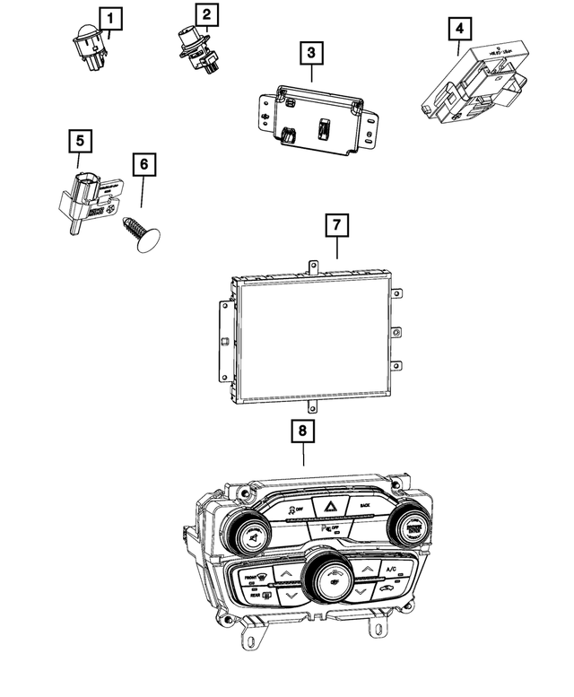 2017-2023 Dodge Charger Vehicle Feature Controls Center Stack ...