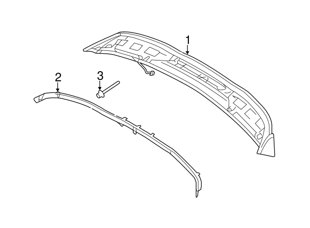 2012-2014 Porsche Cayenne Spoiler 958-512-939-02-041 | OEM Parts Online