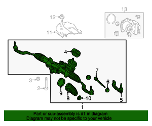 246-460-47-01-80 - Steering Gear 2014-2019 Mercedes-Benz | Mercedes ...