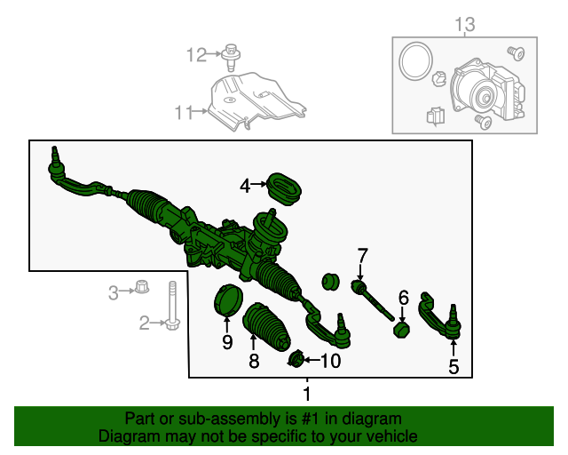 246-460-47-01-80 - Steering Gear 2014-2019 Mercedes-Benz | Mercedes ...