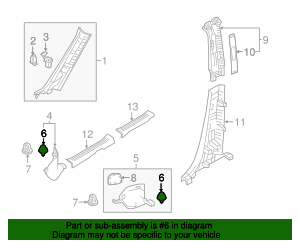KD45-68-AB1 - Cowl Trim Fastener - 2013-2023 Mazda | Mazda Swag