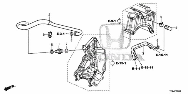 17137-RX0-A00 - Pipe, Breather - 2012-2015 Honda Civic | Genuine Honda ...