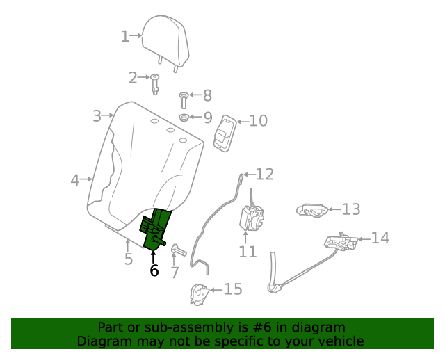 64310SJ030 - Seat Back Frame - 2019-2021 Subaru Forester | World OEM ...
