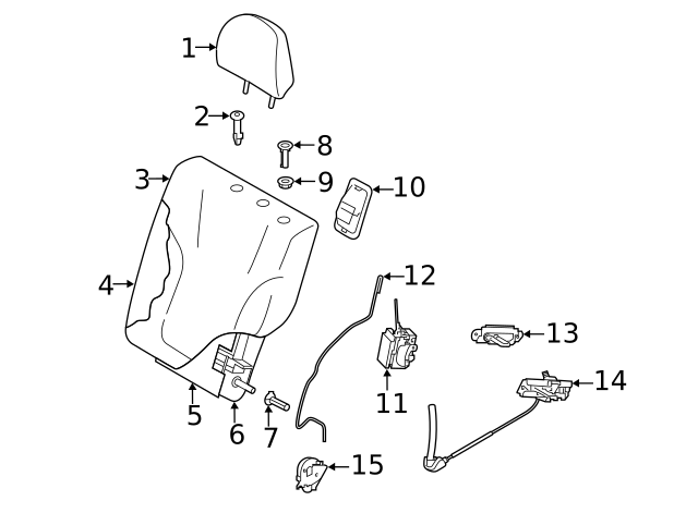 64310SJ030 - Seat Back Frame - 2019-2021 Subaru Forester | World OEM ...