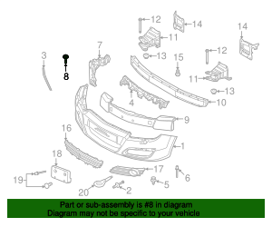 2008-2017 GM Handle, Inside Screw 90561305 | GMPartsDirect.com