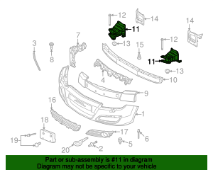 2008 Saturn Astra Front Bumper Fascia Energy Absorber 93181183 | QuirkParts