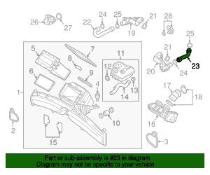 079-145-909-H - Turbocharger Coolant Line 2013-2018 Audi ...