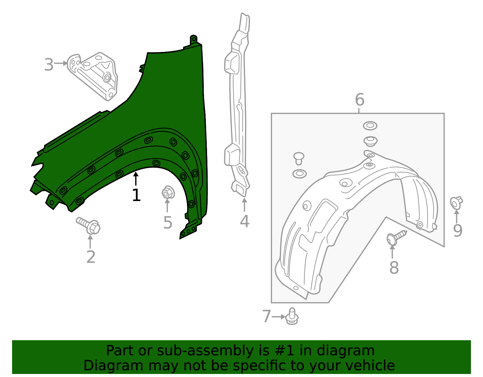 2018-2023 Hyundai Fender 66311-J9000 | OEM Parts Online