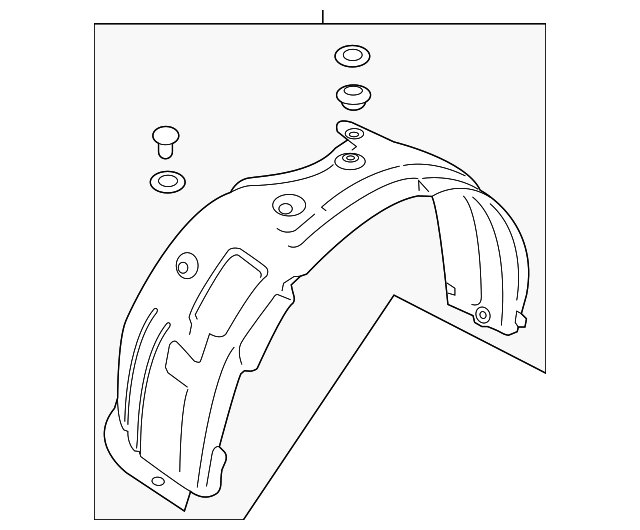 2022 Hyundai Kona Fender Liner 86811-J9CA0 | QuirkParts