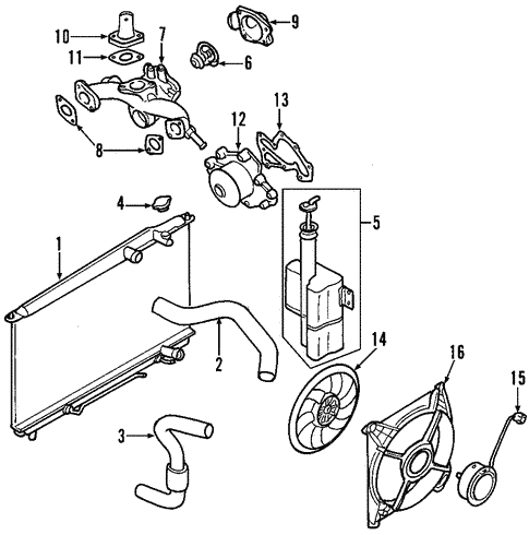 Cooling System for 2011 Hyundai Santa Fe | Hyundai OEM Parts Direct