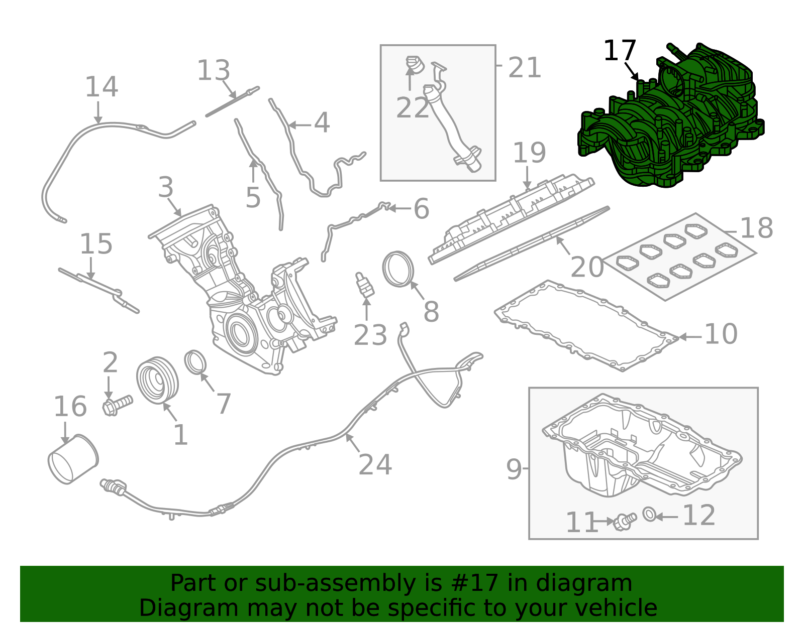 2017-2019 Ford E-350 Super Duty Intake Manifold AL3Z-9424-H | OEM Parts ...