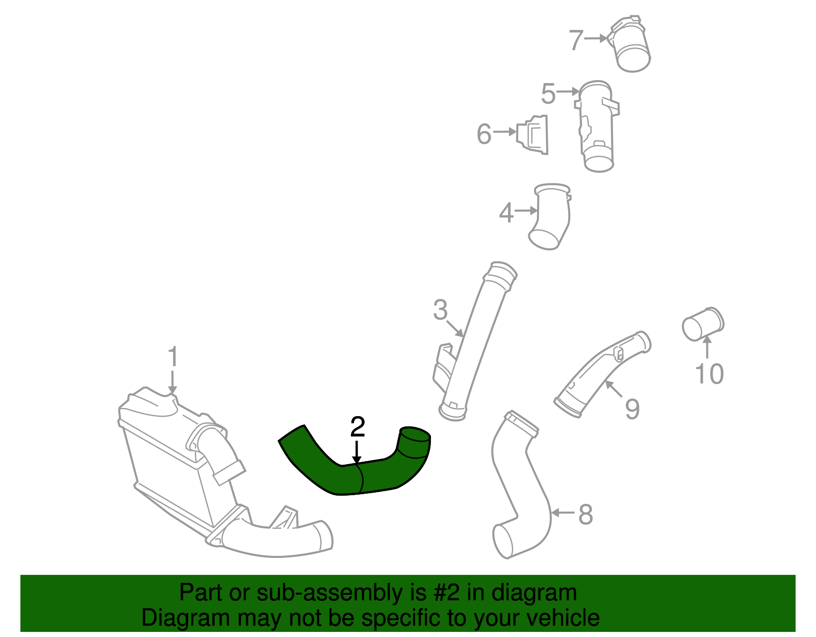 2009-2024 Nissan GT-R Inlet Hose 14463-JF01C | Kline Nissan