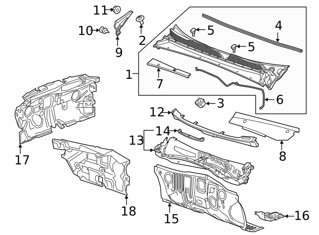 23274749 GM Dash Panel Inner Insulator | GM Parts Store