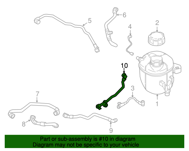 17-12-8-602-616 - Lower Hose - 2017-2023 BMW | BMW Parts Exchange