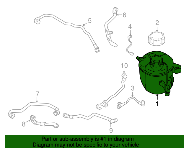 17139485733 - 2016-2024 BMW Reservoir Tank (17-13-9-485-733) | BMW of ...