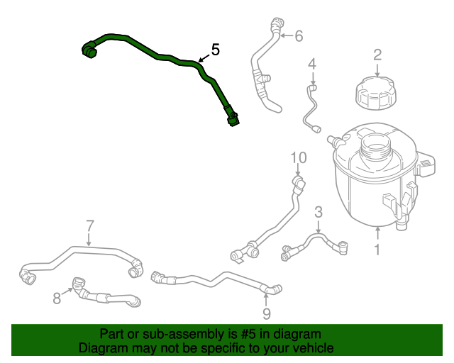 17127507149 - 2016-2023 BMW Upper Hose (17-12-7-507-149) | BMW of South ...