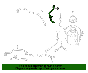 Genuine BMW 17-12-8-602-619 | Upper Hose | FREE Shipping on Most Orders ...