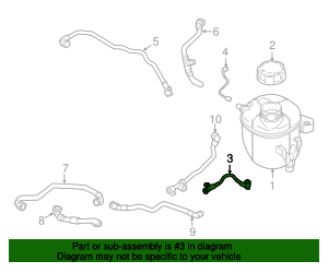 17128602612 - 2016-2022 BMW Reservoir Hose (17-12-8-602-612) | BMW of ...