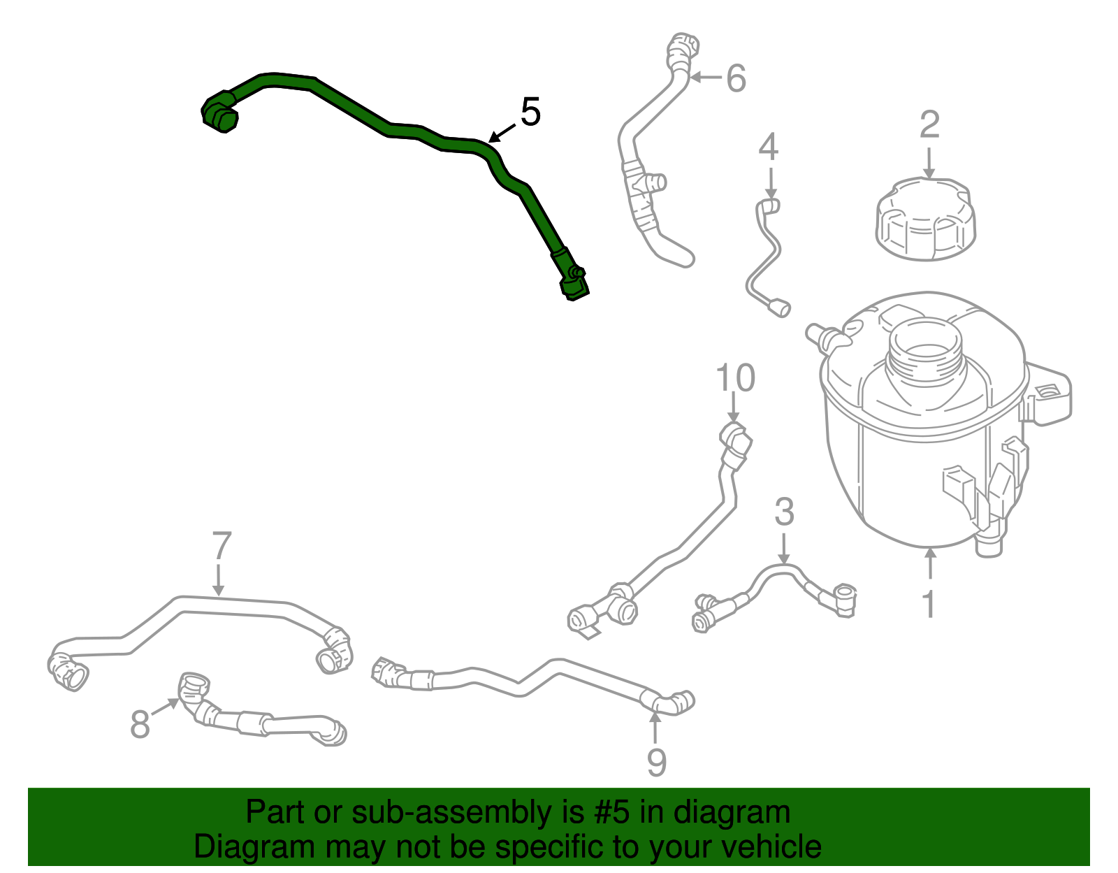 17127507149 - 2016-2023 BMW Upper Hose (17-12-7-507-149) | BMW of South ...