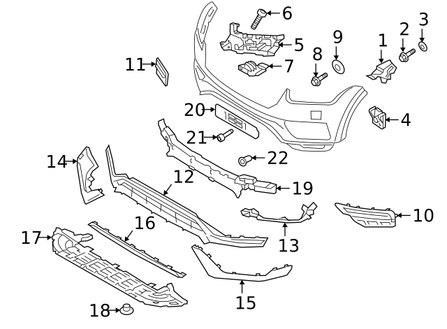 2020-2022 Volvo XC90 Grille Molding 39797336 | AutoNationParts.com