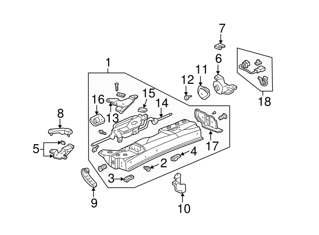 85038-SL0-T01 - Switch, R Rear Catcher 1995-2005 Acura NSX | Honda ...
