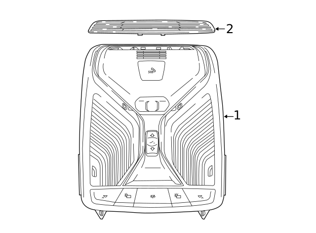 61-31-5-A8A-112 - Roof Function Center 613014 2019-2024 BMW ...