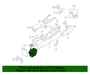 84630-1M000WK - Storage Compartment 2010-2013 Kia | Kia.Parts Store
