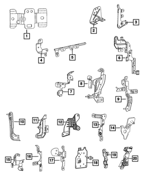2021-2025 Jeep Wrangler Engine Wiring Bracket 68440795AA | Mopar eStore