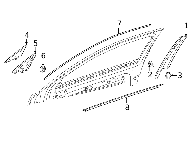 177-727-17-00 - Corner Trim Insulation 2019-2021 Mercedes-Benz ...