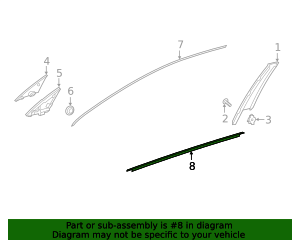 Sealing Rail 177-725-85-00 | Mercedes-Benz Parts