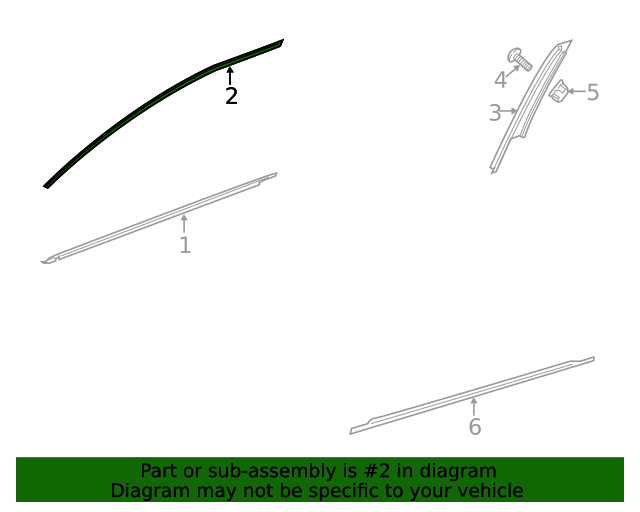 222-698-96-00 - Window Trim 2018-2020 Mercedes-Benz | Mercedes-Benz USA ...