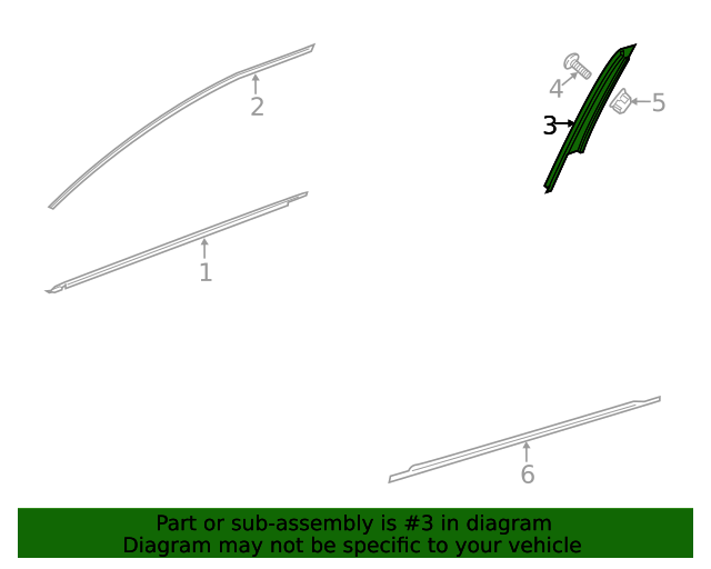 222-698-20-01 - Door Applique 2018-2020 Mercedes-Benz | AutoNationParts.com