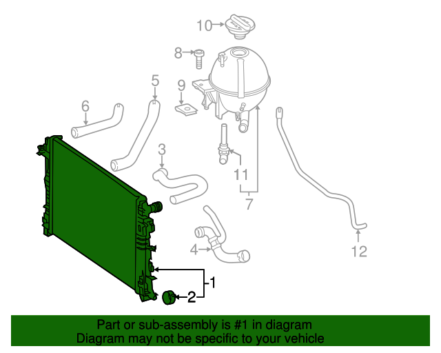 906-500-02-02 - Radiator 2014-2022 Mercedes-Benz | Mercedes-Benz USA Parts