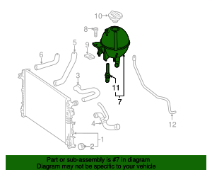 906-501-05-03 - Expansion Tank 2010-2018 Mercedes-Benz | Mercedes-Benz ...