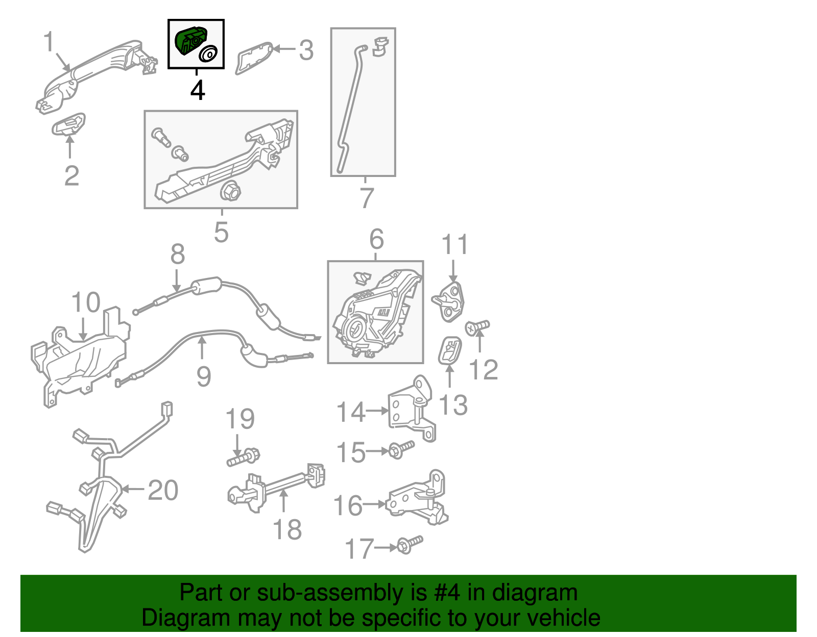 2017-2019 Honda CR-V | Cap | 72687-TLA-A71ZC | Honda OEM Discount Parts